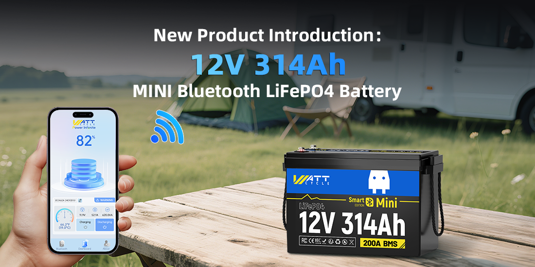WattCycle 12V 314Ah MINI LiFePO4 Battery with Bluetooth – WattCycle-US