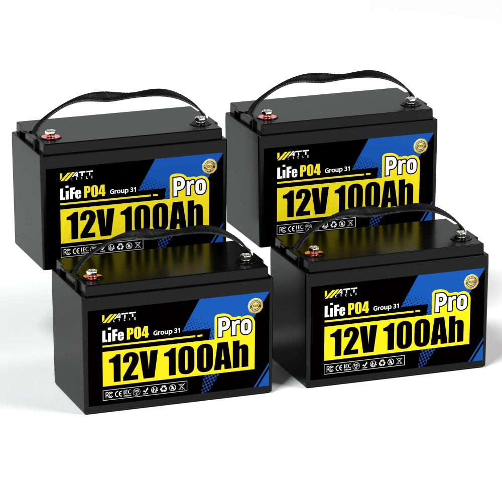 WattCycle 12V 100Ah LiFePO4 Battery - Group 24 – Wattcycle-US