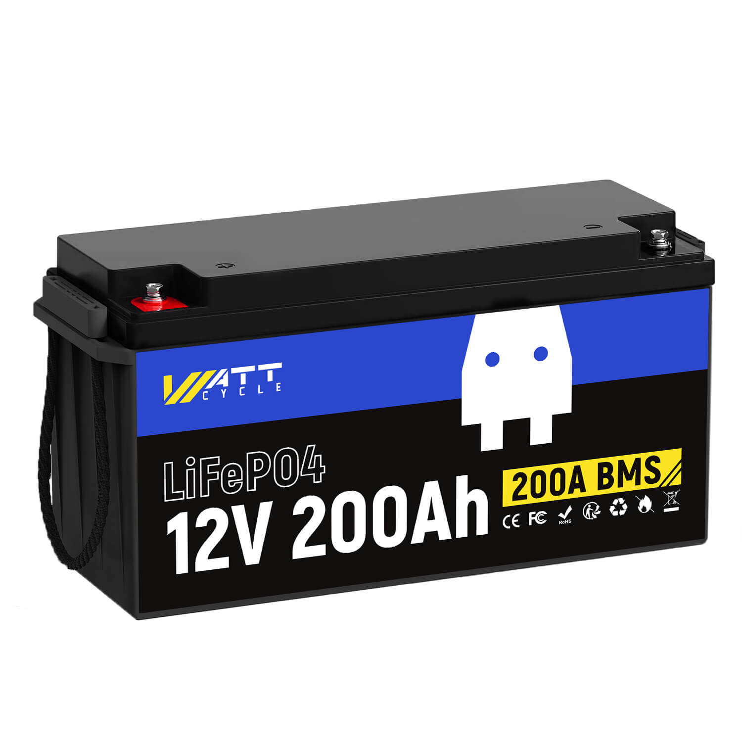 WattCycle 12V 200Ah LiFePO4 Battery – Wattcycle-US