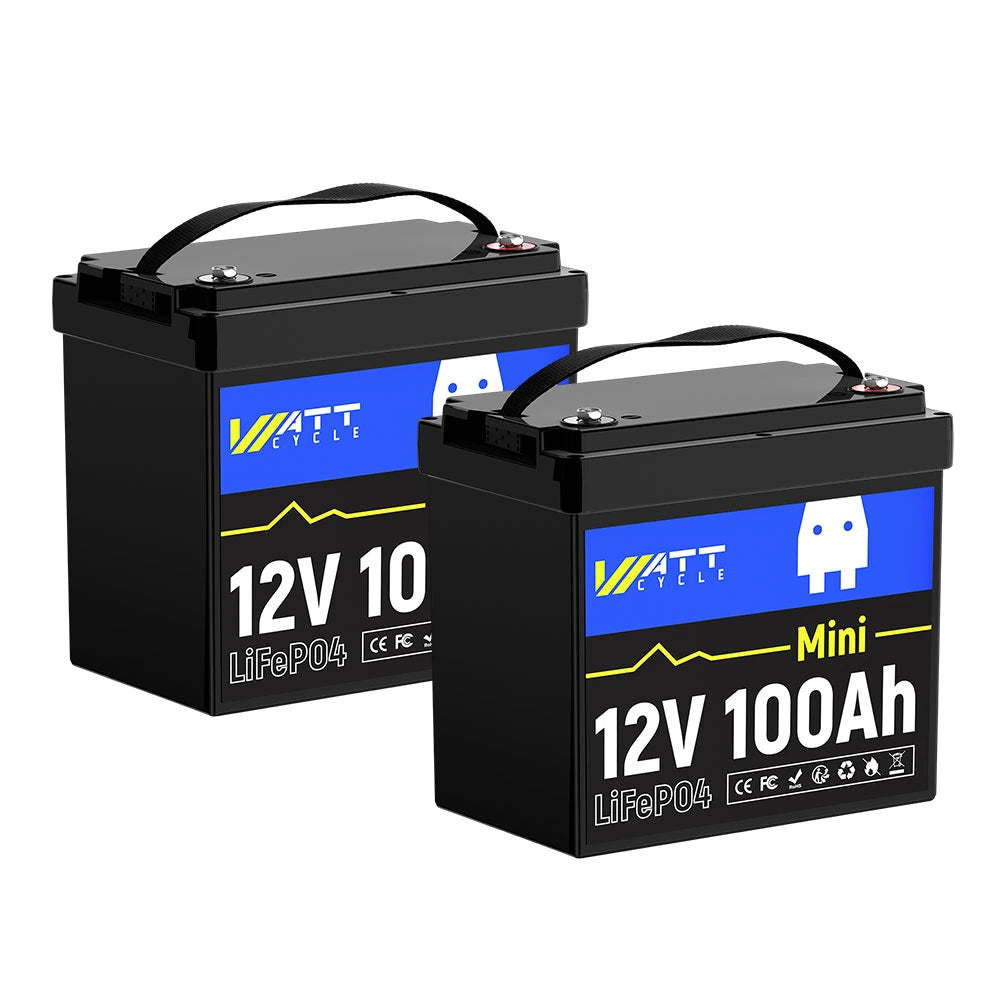 WattCycle 12v 100Ah Mini LiFePO4 Battery - Bluetooth – Wattcycle-US