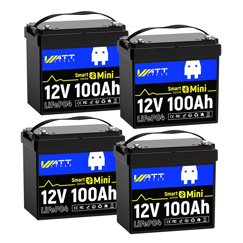 WattCycle 12v 100Ah Mini LiFePO4 Battery - Bluetooth – Wattcycle-US
