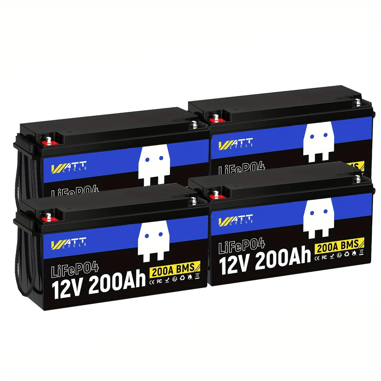 12V 200Ah LiFePO4 Deep Cycle Lithium Battery - WattCycle – Wattcycle-US
